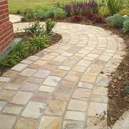 Mint Fossil Indian Sandstone Cobble - Calibrated - 150mm x 150mm x 20m ...